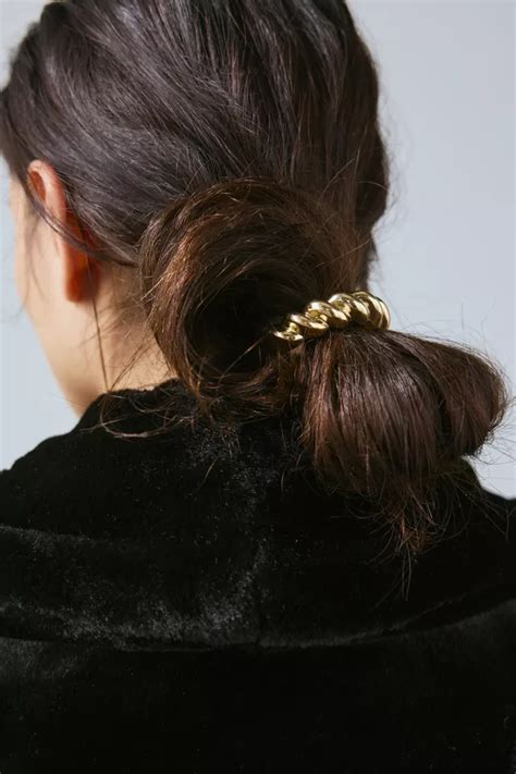 Twist Cuff Metal Ponytail Holder Urban Outfitters