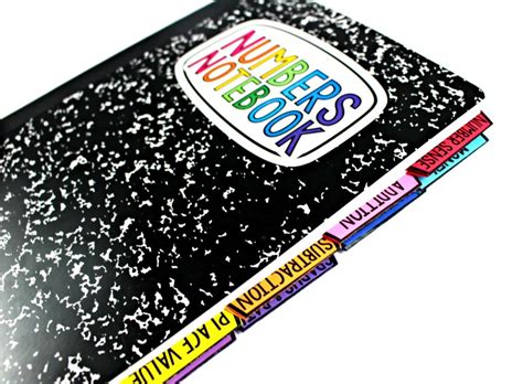 Color Coded Learning Numbers Notebook Tunstalls Teaching