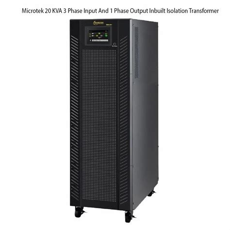 Microtek 20 Kva 3 Phase Input And 1 Phase Output Inbuilt Isolation