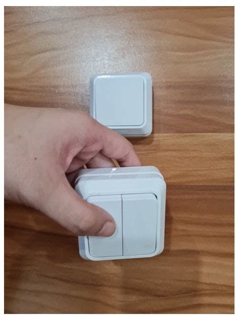 Royu Surface Type Switch 1 Gang 2 Gang Square Switch Exposed Wall Type Light Switch Per Pc