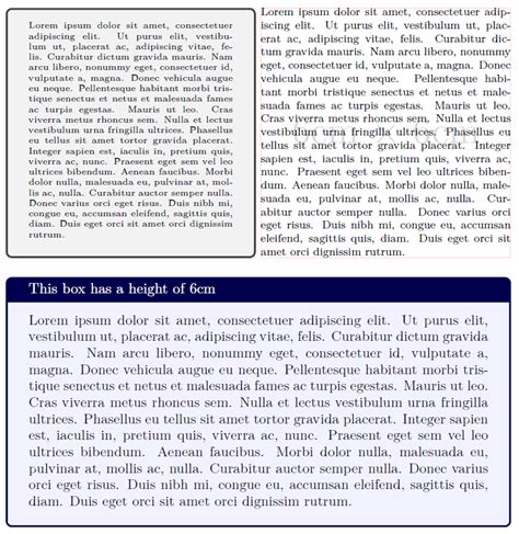 Environments Insert Text Into A Fixed Size Box TeX LaTeX Stack Exchange