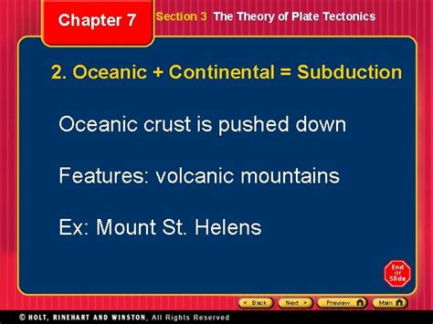 Chapter 7 Section 3 Theory Of Plate Tectonics