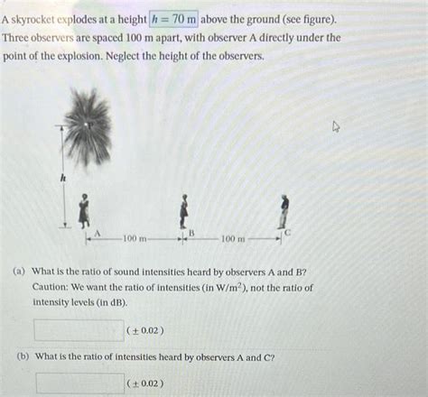 solved a skyrocket explodes at a height h 70 m above the