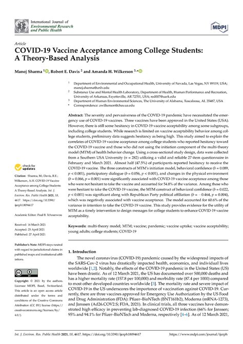 Ijerph Documents International Journal Of Environmental Research And Public Health