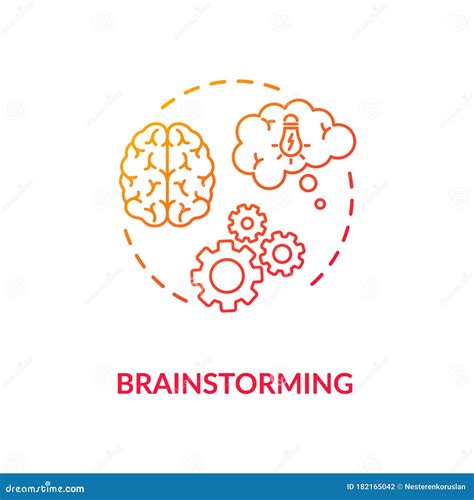 Brainstorming Concept Icon Stock Vector Illustration Of Growth 182165042