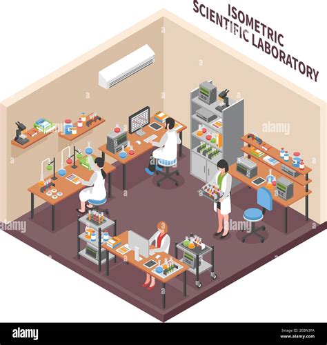 Research Facility Interior Stock Vector Images Alamy