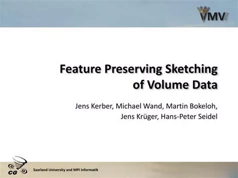 Ppt Feature Preserving Sketching Of Volume Data Powerpoint