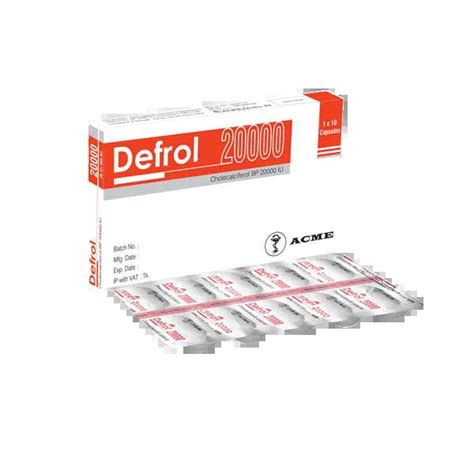 Defrol 20000 Iu Capsule Uses Dosage Side Effects Generic Price