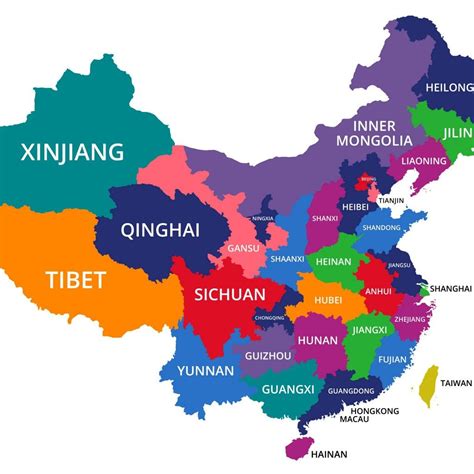 Detailed Map Of China With States And Cities China Provinces And