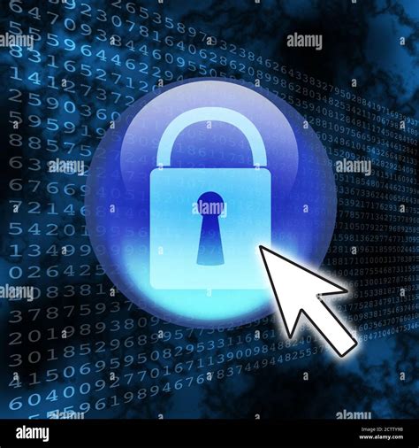 Secure Internet Connection And Data Transfer Concept Stock Photo Alamy