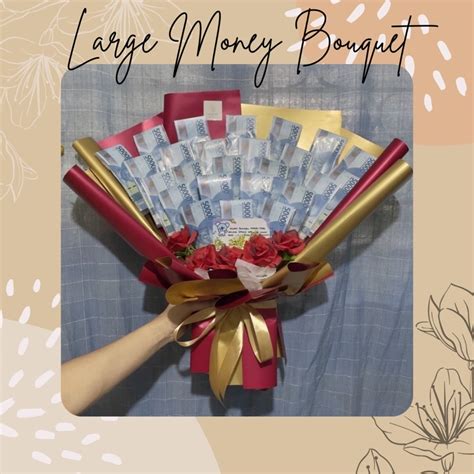 Jual Large Money Bouquet Jumbo Buket Uang Buket Duit Buket Besar Human Size Shopee Indonesia