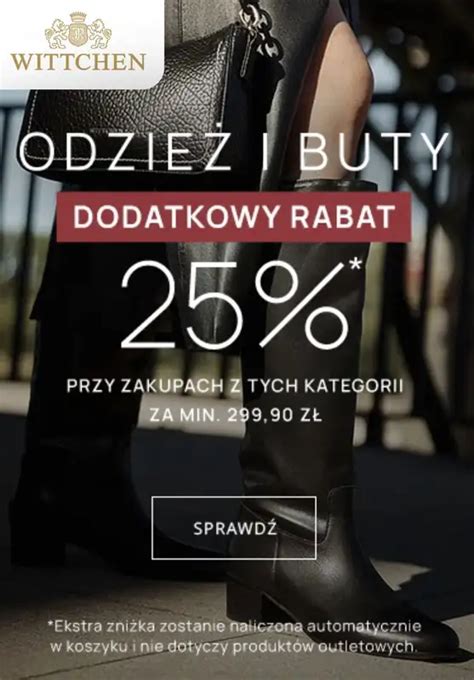Wittchen Dodatkowe 25 Na Odzież I Buty 3009 Wrzesień 2025