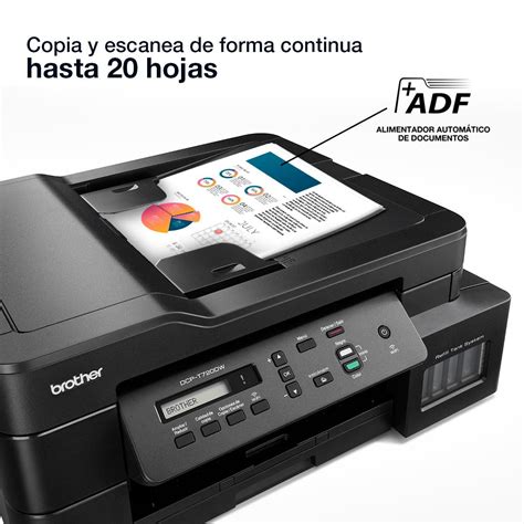 Brother Dcp T720dw Impresora Multifuncional Wifi De Tinta Continua Du