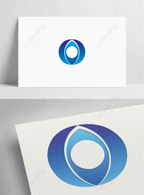 블루 그라데이션 문자 O 로고 이미지 사진 450082184 무료 다운로드