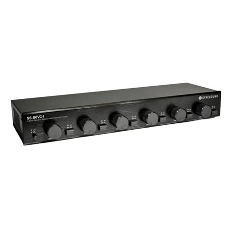 6 Zone Dual Source Automatic Impedance Matching Speaker Selector With
