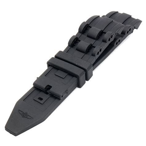 Replacement 220mm 26mm Black Rubber Watch Band Strap For Invicta Pro