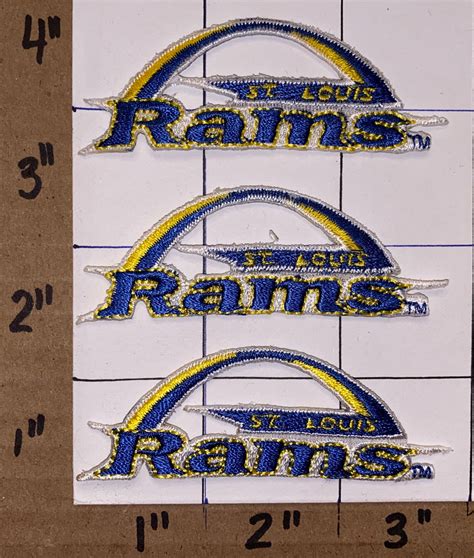 3 Stlouis Rams Nfl Football Patch Lot United Patches