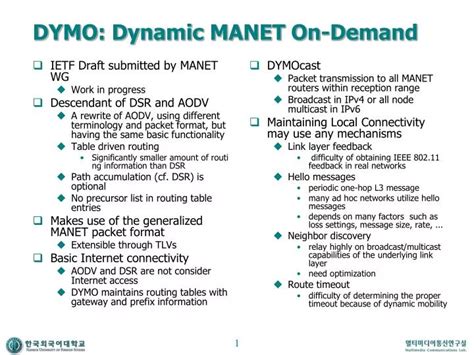 Ppt Dymo Dynamic Manet On Demand Powerpoint Presentation Free Download Id 5778033