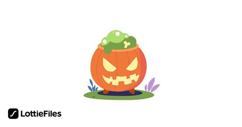 Free Bubbling Halloween Pumpkin Animation By Abel Cabrerizo Lottiefiles