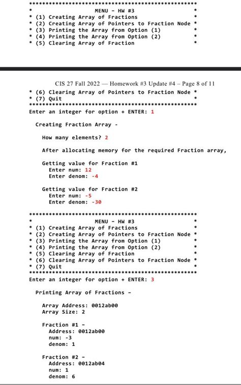 1 Creating Array Of Fractions 2 Creating