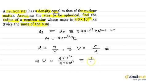 Radius Of Neutron Star