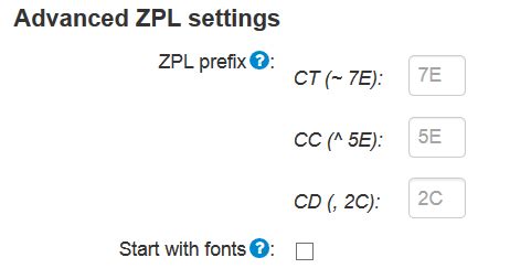 ZPL Zebra Printer Language