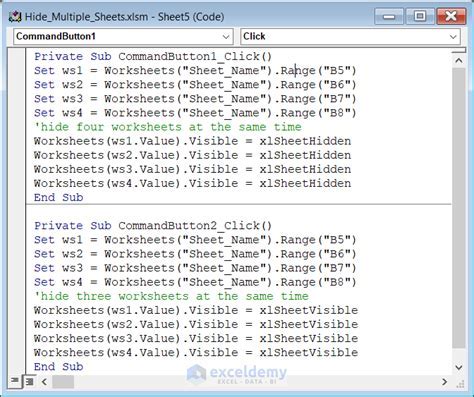 What Hides Excel Sheets With Vba Simple Solution IPAM Power Hub