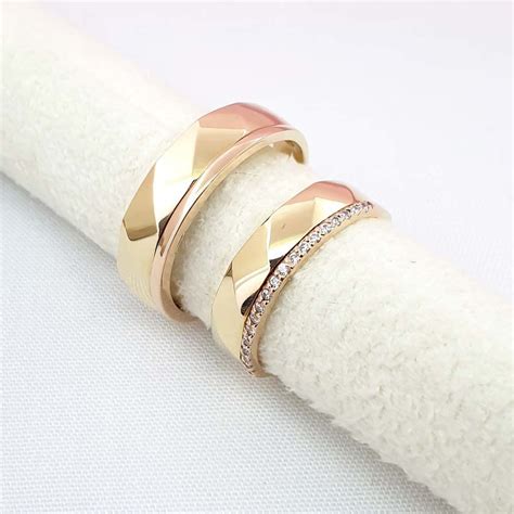 현골드앤실버 18k 각이 예쁜 커플링 커플반지 현골드앤실버 쥬얼리전문점