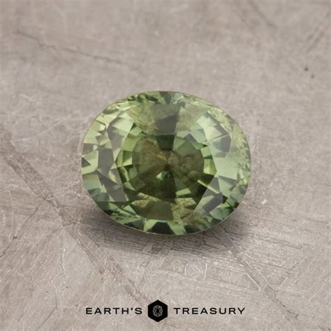 121 Carat Olive Green Australian Sapphire Heated Earths Treasury