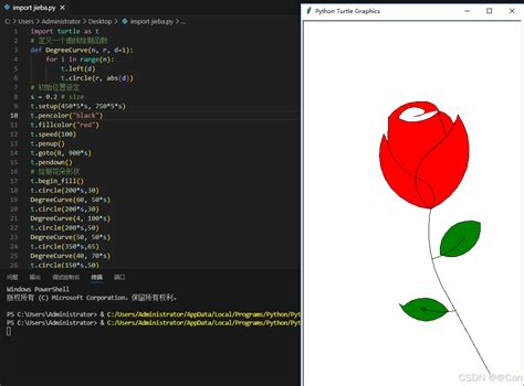 玫瑰花绘制 玫瑰花绘制python csdn博客