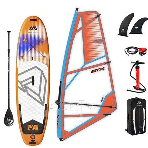 WindSUP AQUA MARINA Blade 10'6 incl. Segel - aufblasbares Stand Up ...