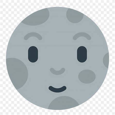 New Moon Face Emoji Moon Emoji With A Friendly Face Png 4096x4096px