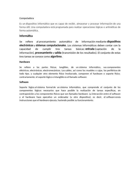 Hardware Y Software Pdf