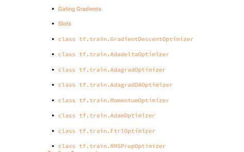 关于tensorflow其他优化器 tensor flow 优化器 csdn博客