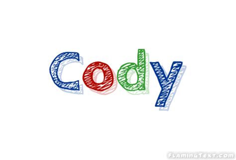 Cody Logo Free Name Design Tool From Flaming Text