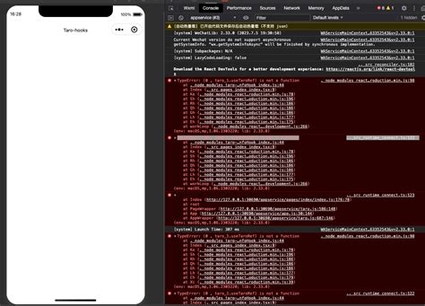 官网taro init 的taro hooks模板项目启动报错。 · issue 46 · innocces taro hooks · github