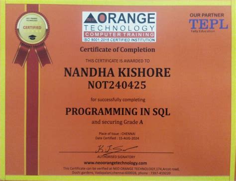 Nandha Kishore On Linkedin Sql Programinglanguage
