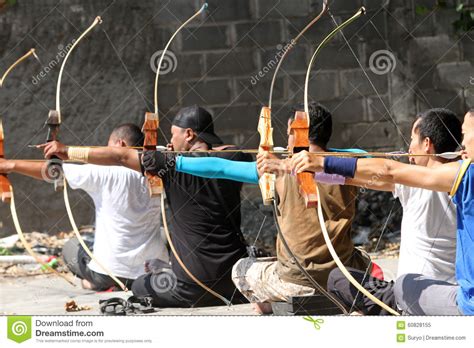 Archery Editorial Image Image Of People Archery Practicing 60828155