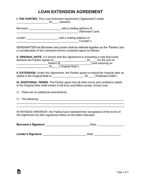Promissory Note Loan Template