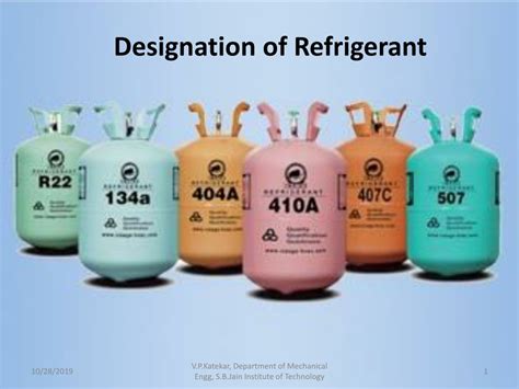 ppt designation of refrigerants by v p katekar powerpoint presentation id 8763028