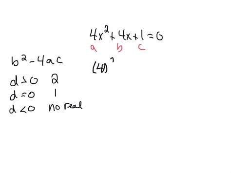Solved In Problems 39 48 Determine The Discriminant Of Each Quadratic