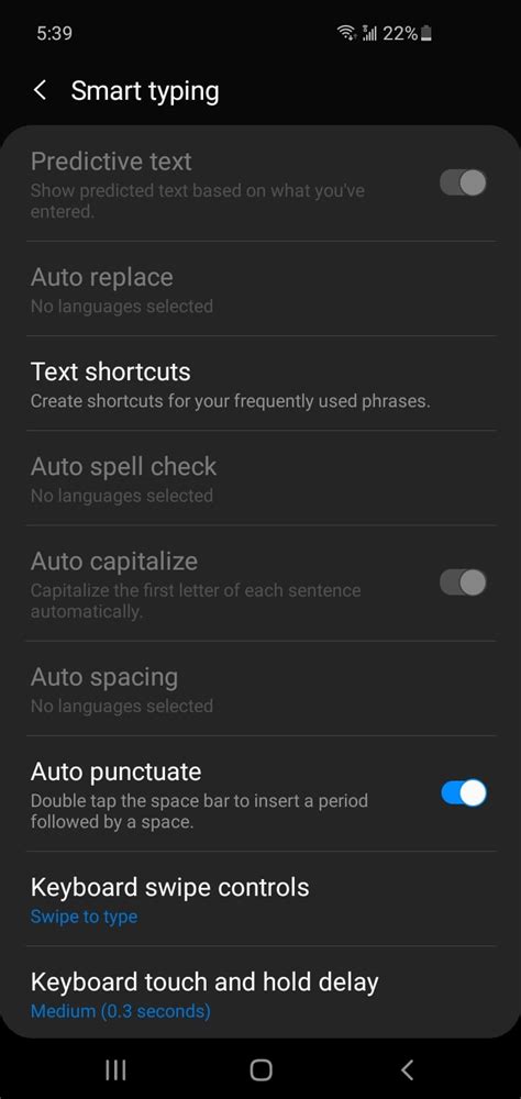 Ui 21 Update Now Predictive Text Grayed Out And Gone Rsamsung