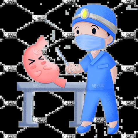 手绘 体检医疗元素人物插画3素材 花瓣网