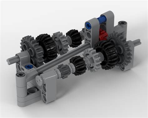 Lego Moc Compact 5 Speed Gearbox By Dubby Rebrickable Build With Lego