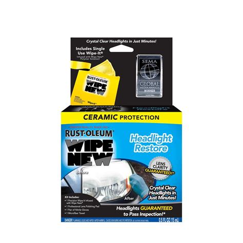 Rust Oleum Wipe New Headlight Restore Kit HDLCAL Hardware Tools Online Store