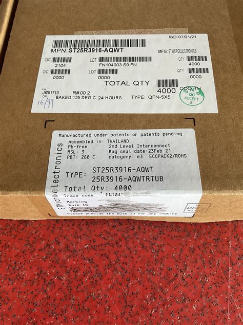 Stmicroelectronics St25r3916 Aqwt Nfc Universal Device Tomark