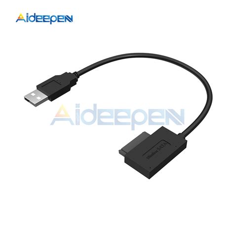 【new Arrivals】usb 20 To Mini Sata Ii 7 6 13pin Sata Hard Disk Adapter