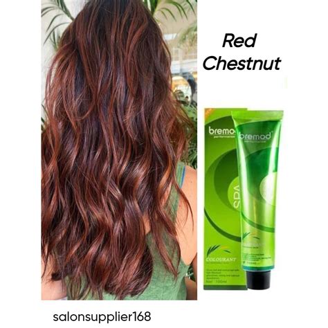 Bremod Hair Color 4 5 Red Chestnut 100ml With Oxidizer Small 100ml Shopee Philippines