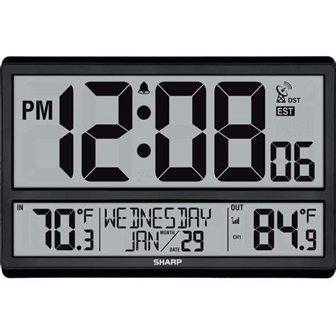 Buy Sharp Atomic Digital Wall Clock With Large Display Instok Kenya