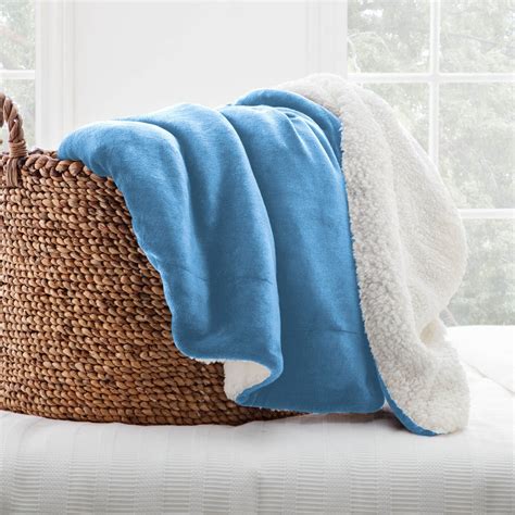 Sherpa Blanket Fleece Throw Sale Yorkshire Bedding